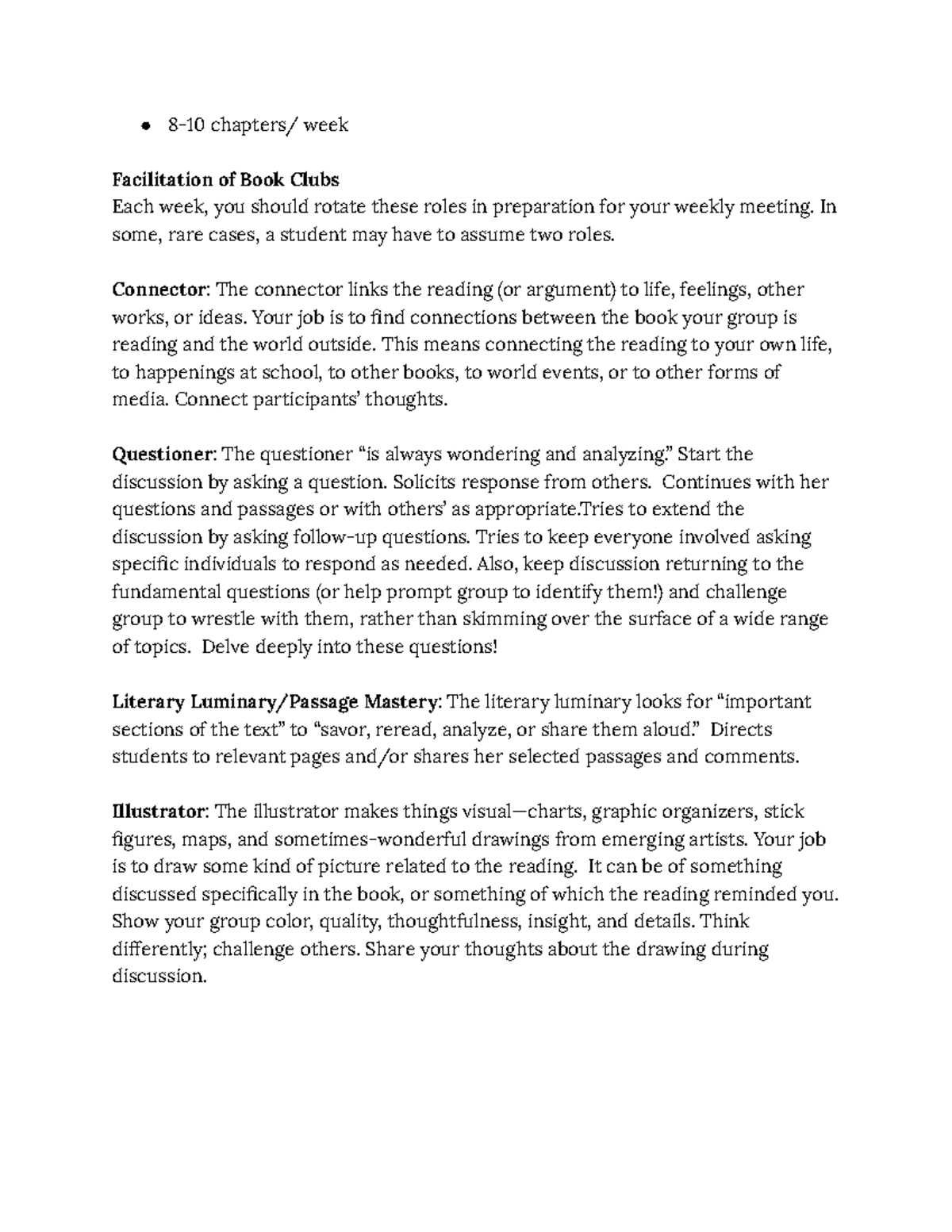 A Tree Grows in Brooklyn Book Club - 8-10 chapters/ week Facilitation ...
