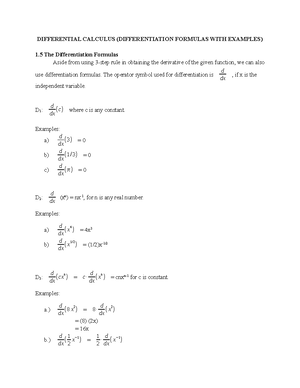 Differential and integral calculus - Determine whether the statement is true or false. If it is ...
