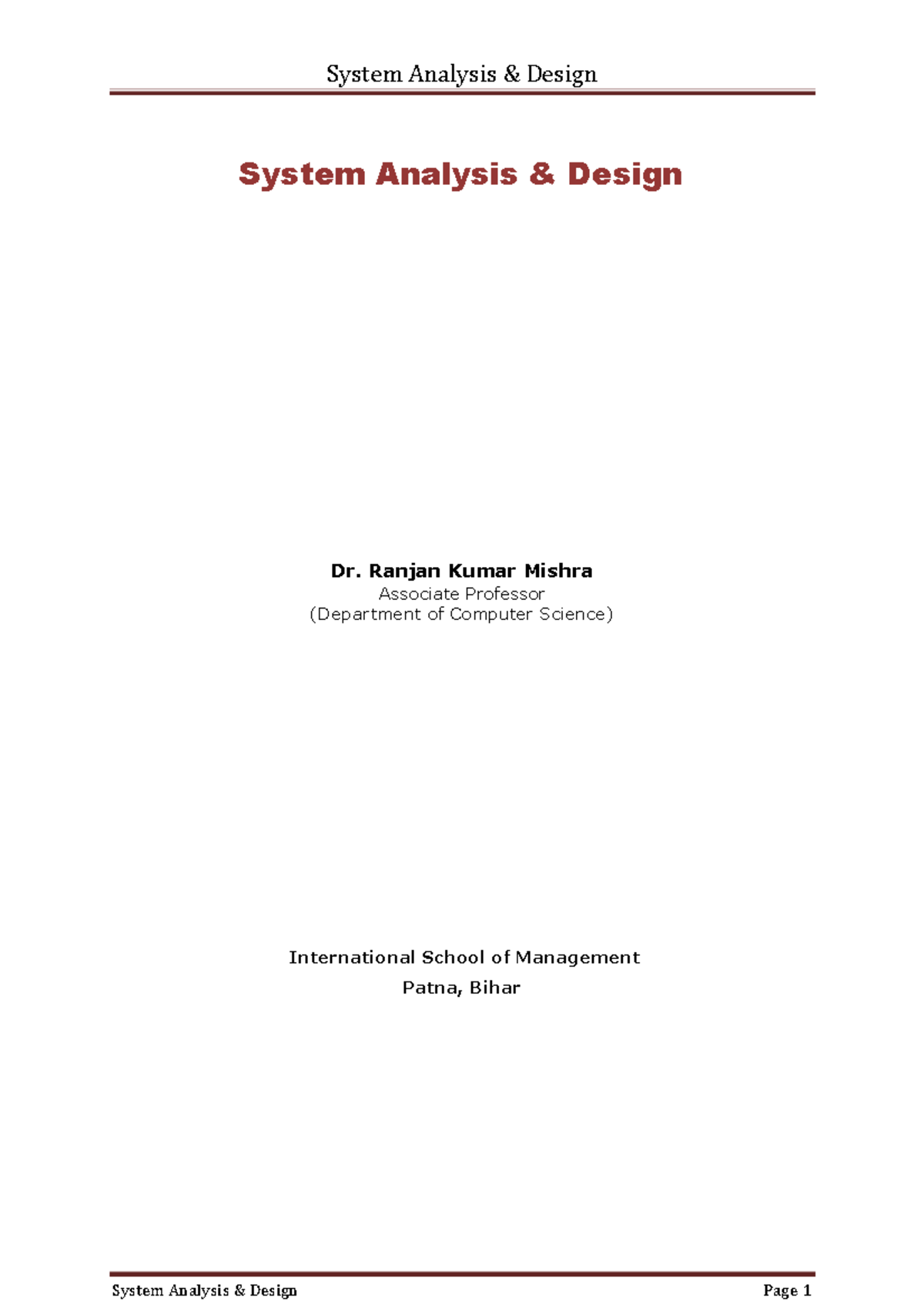 Sadbook - Thus is a book of sad - System Analysis & Design ####### Dr ...