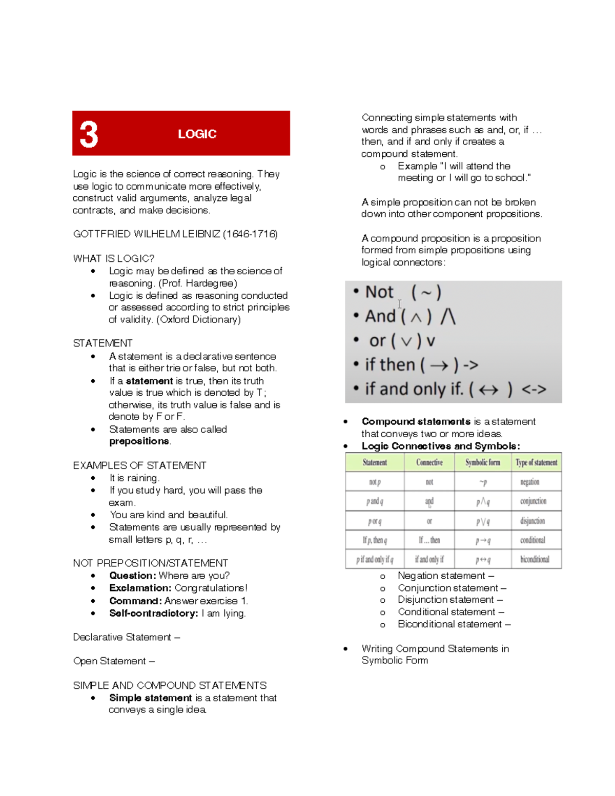 Truth Values - _____________________________________________________________________ MS. REBECCA ...