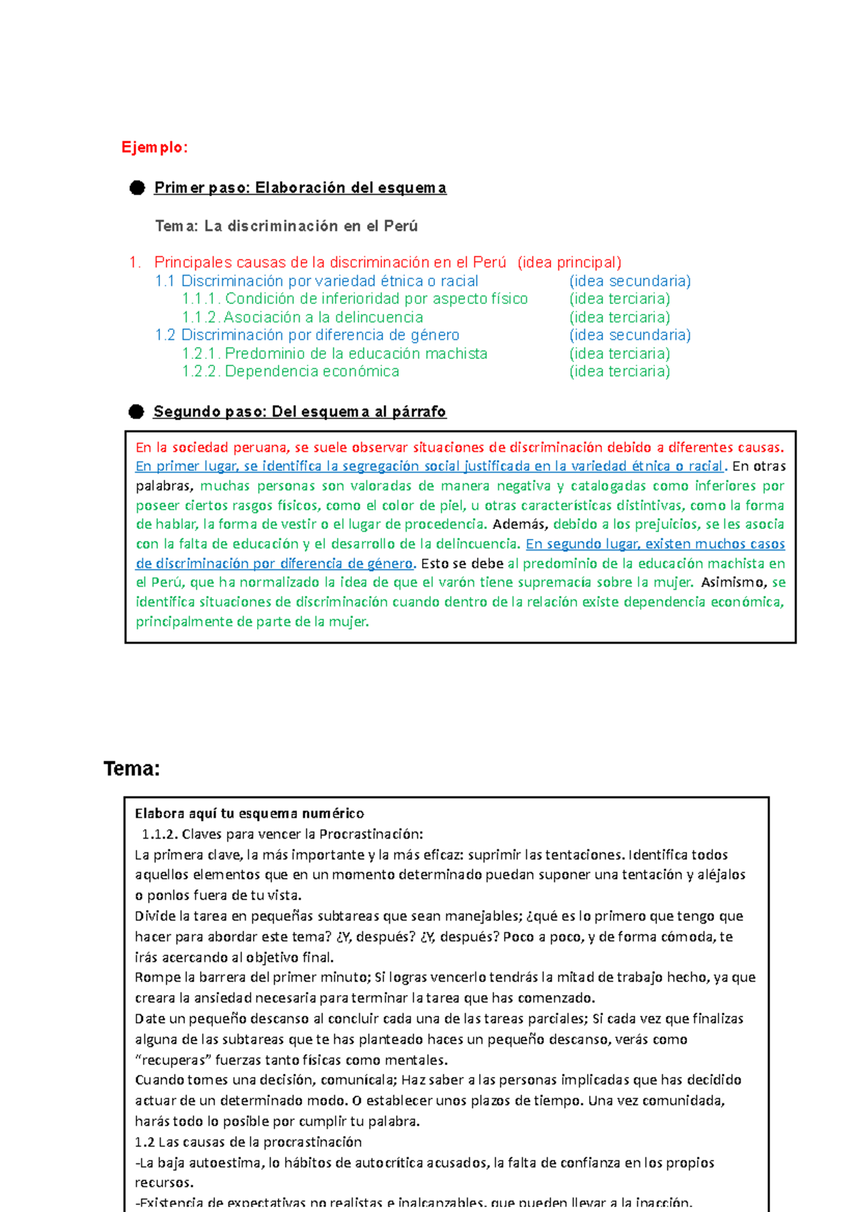 Comunicacion 2 - sdsdsdsd - Ejemplo: Primer paso: Elaboración del ...