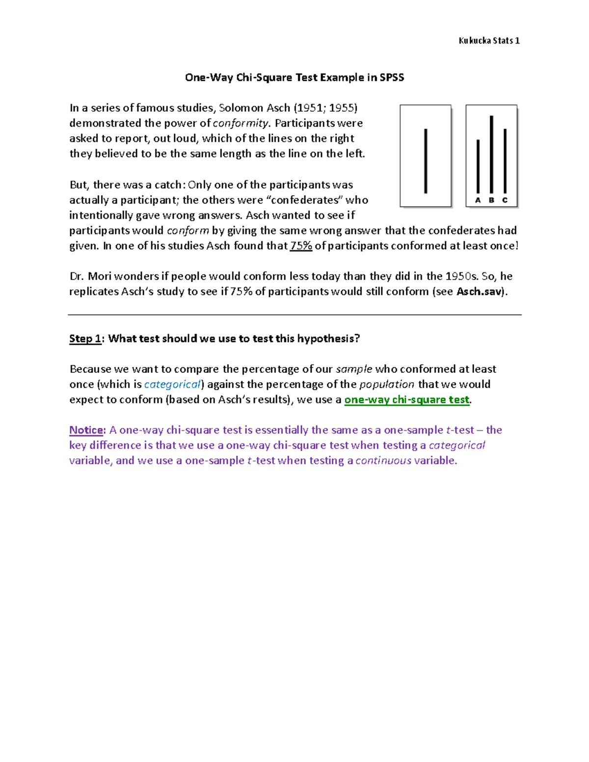 One-Way X2 - How to - One-Way Chi-Square Test Example in SPSS In a ...