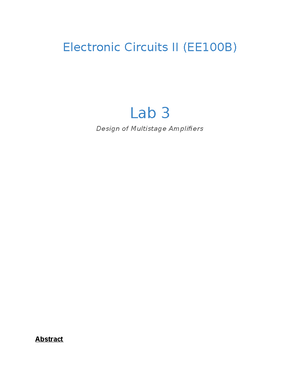Lab Report 4 EE110B - EE110B Lab 4 Abstract: The objective of this lab is to plot and compute ...