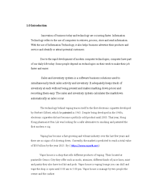 Capstone Chapter 1 3 - CHAPTER l INTRODUCTION RATIONALE OF THE STUDY ...