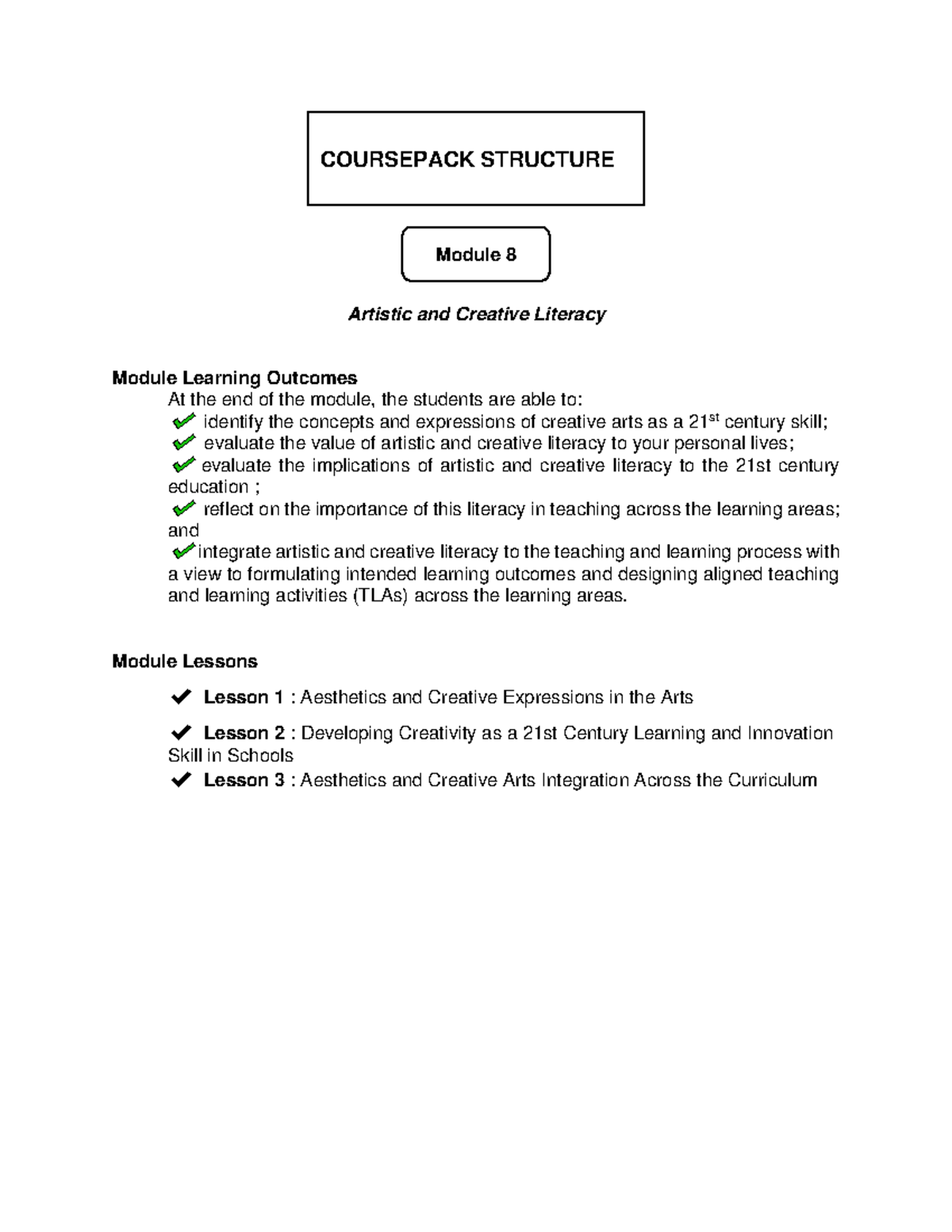 Module-8 - Globalization and Multicultural Literacy Lecture Notes ...
