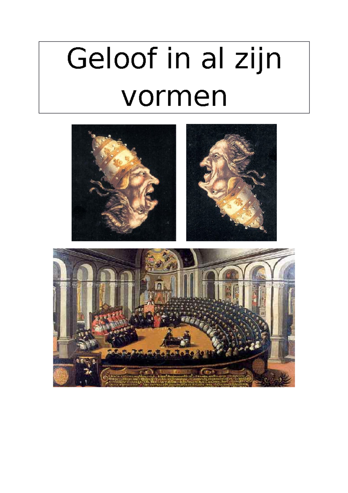 Hoofdstuk 1 leerstofoverzicht 4aso - Geloof in al zijn vormen 1 ...