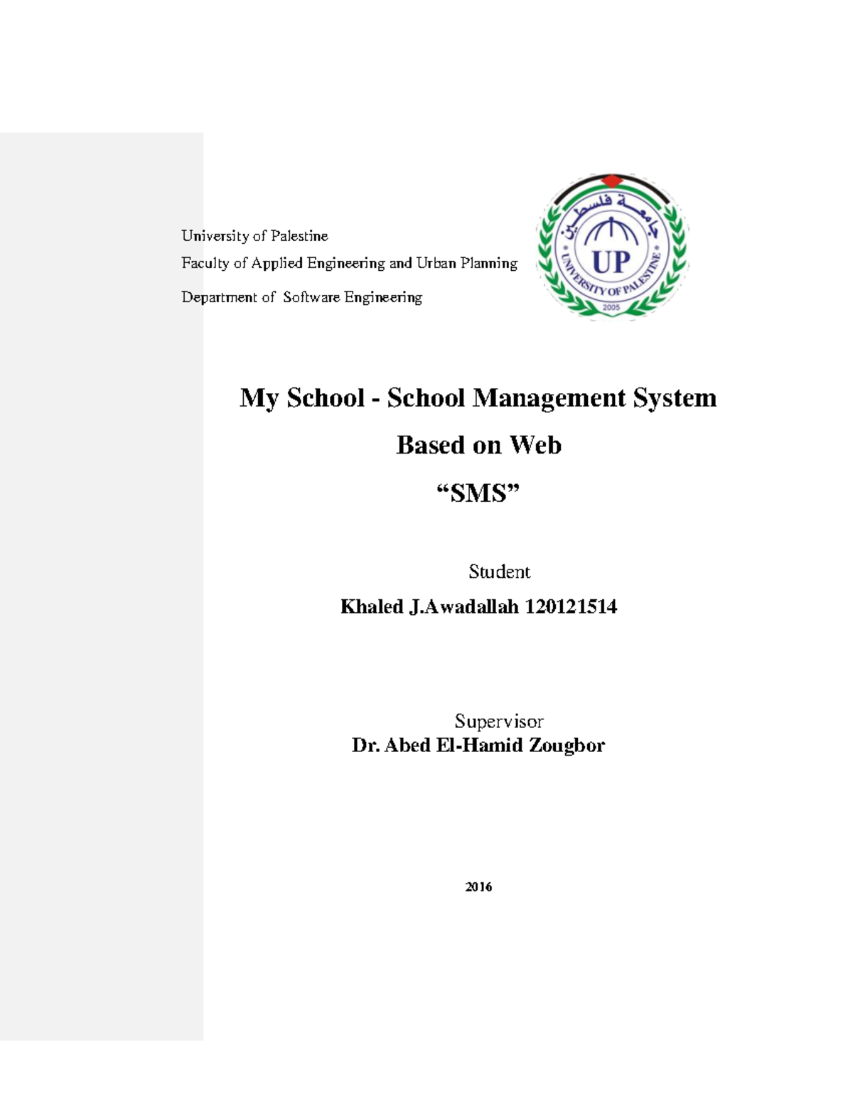 Sms - My School - School Management System Based on Web “SMS” Student ...