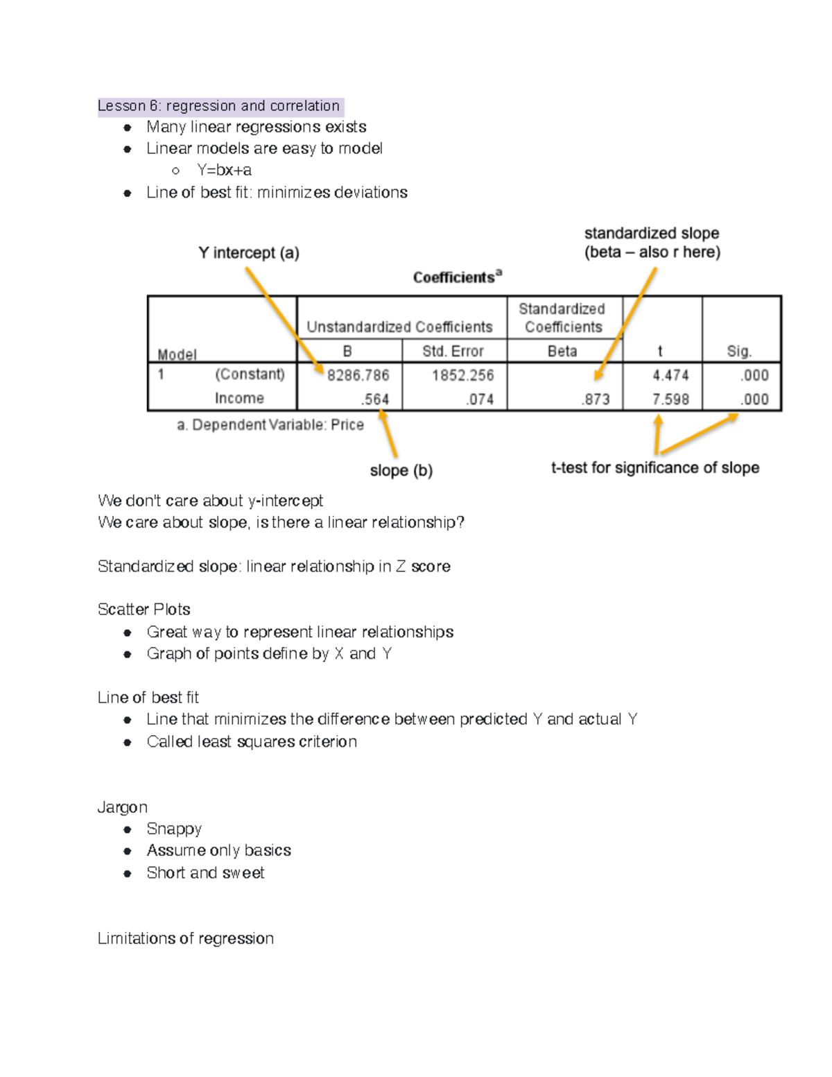 Unit 3 psych 210 - notes and diagrams - Lesson 6: regression and ...