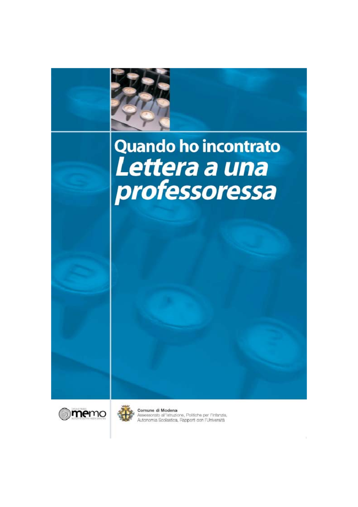 Lettera per una prof - Riassunti e notizie - Indice Premessa Mauro ...