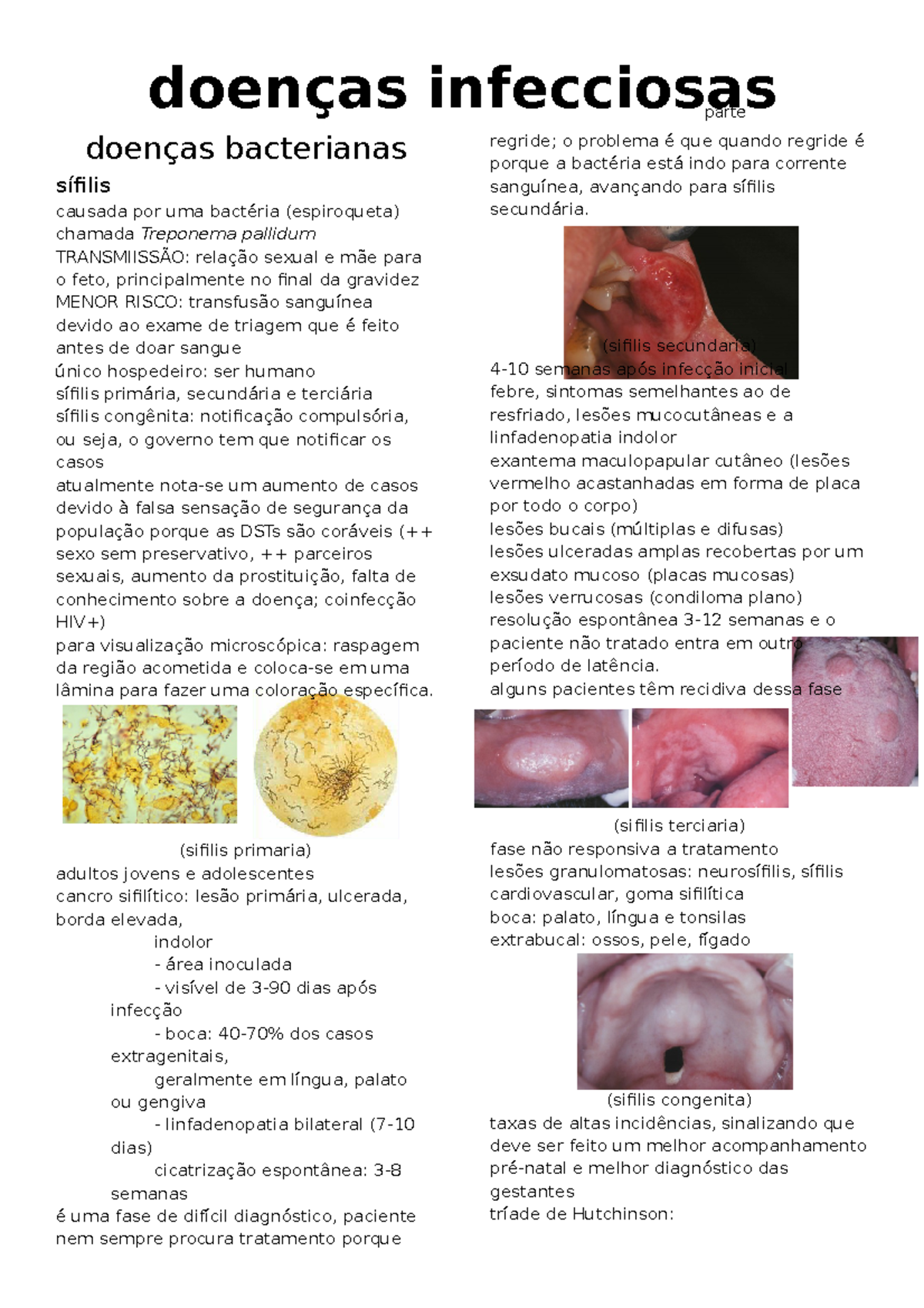 10. doenças infecciosas - doenças infecciosas doenças bacterianas ...