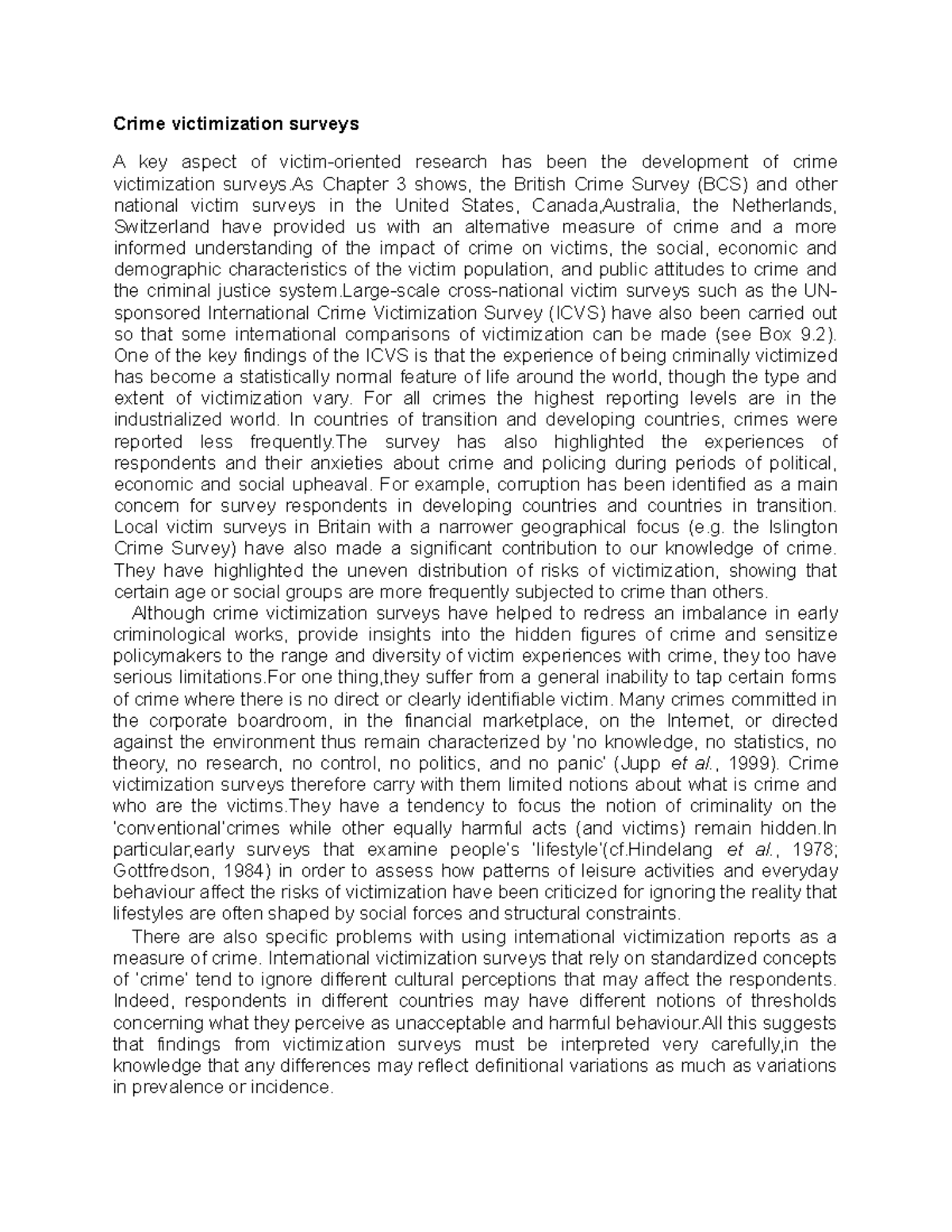 Criminology-Crime victimization surveys - Crime victimization surveys A ...