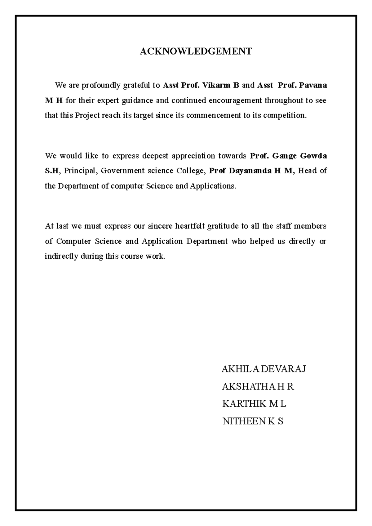 Conents TO BE Edited - isdfj - ACKNOWLEDGEMENT We are profoundly ...