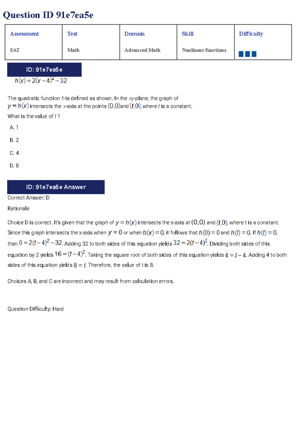 Advanced Maths HARD - its a doc - Question ID 91e7ea5e ID: 91e7ea5e The ...