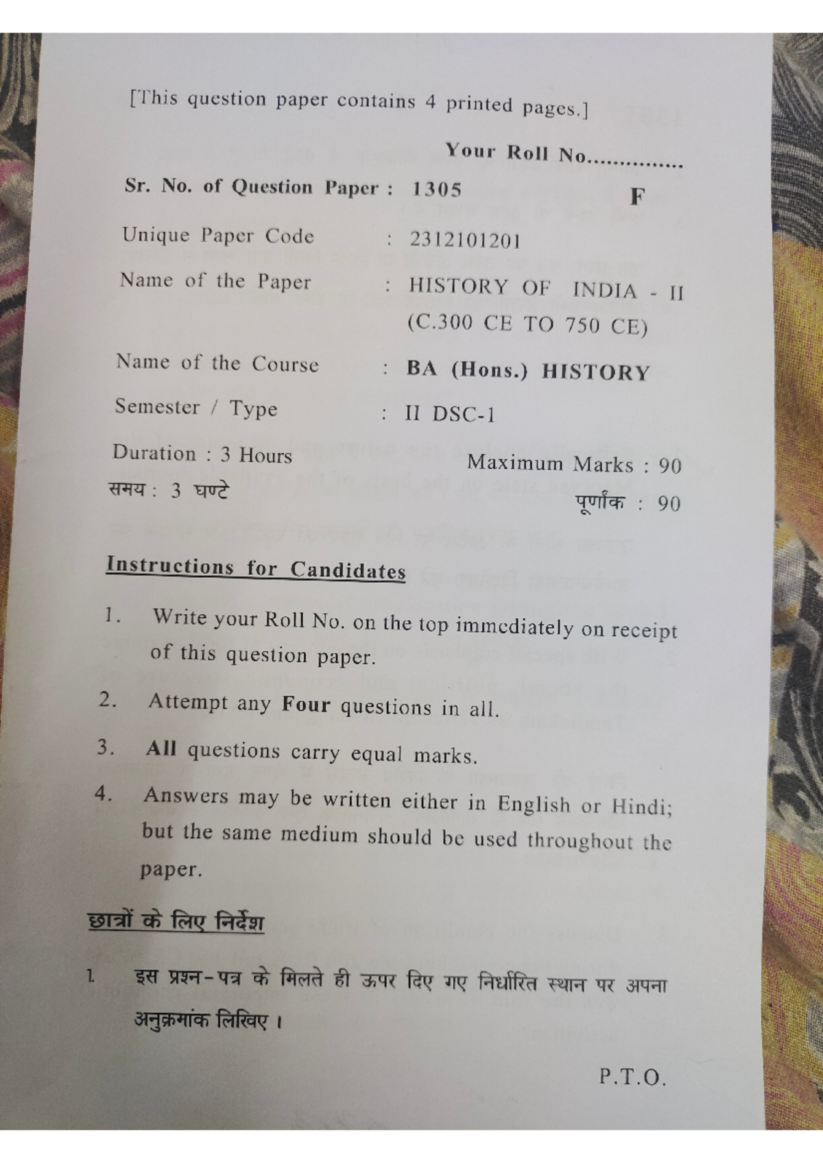 History of India-2 , 2023 - 22518 - Studocu