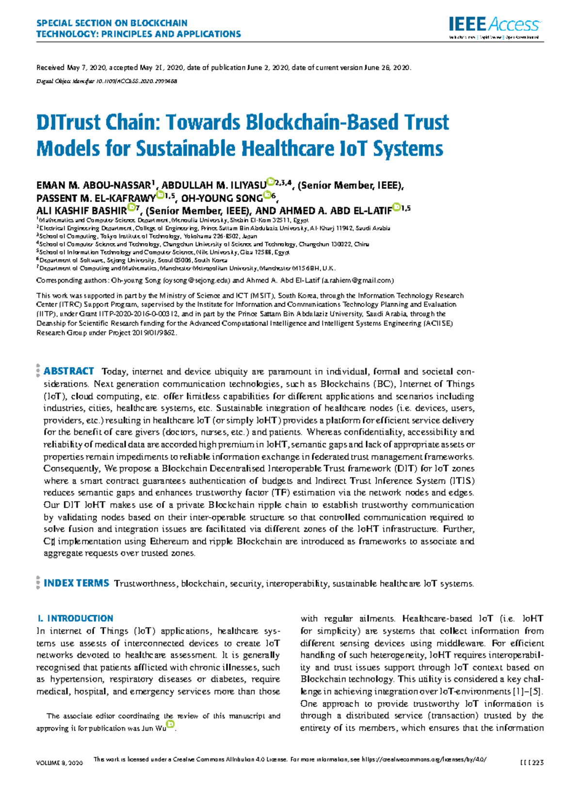 DITrust Chain Towards Blockchain-Based Trust Models for Sustainable ...