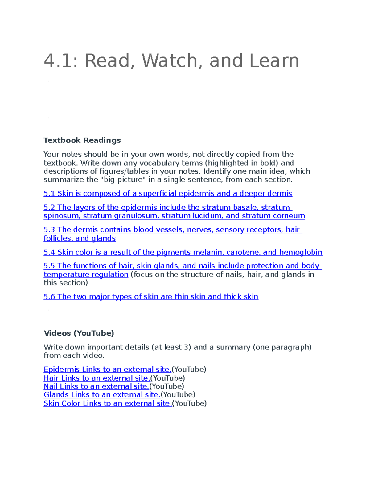 Wiley Chapter 5 Part 1 - 4: Read, Watch, and Learn Textbook Readings ...