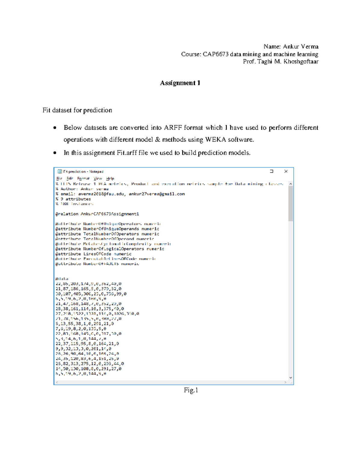 Ankur Verma Hwk1 Assignment 1 Warning Tt Undefined Function 32 Name Ankur Verma Course