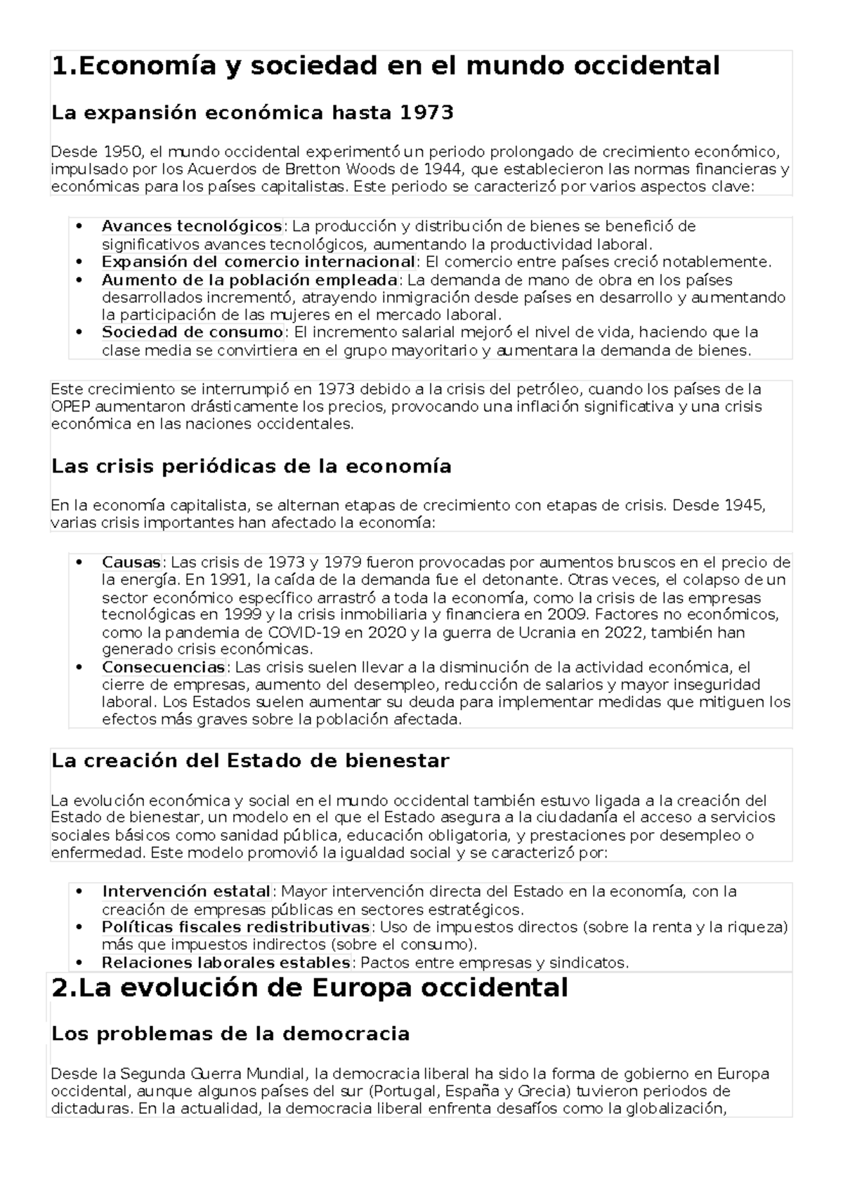 1 - en clase - 1ía y sociedad en el mundo occidental La expansión ...