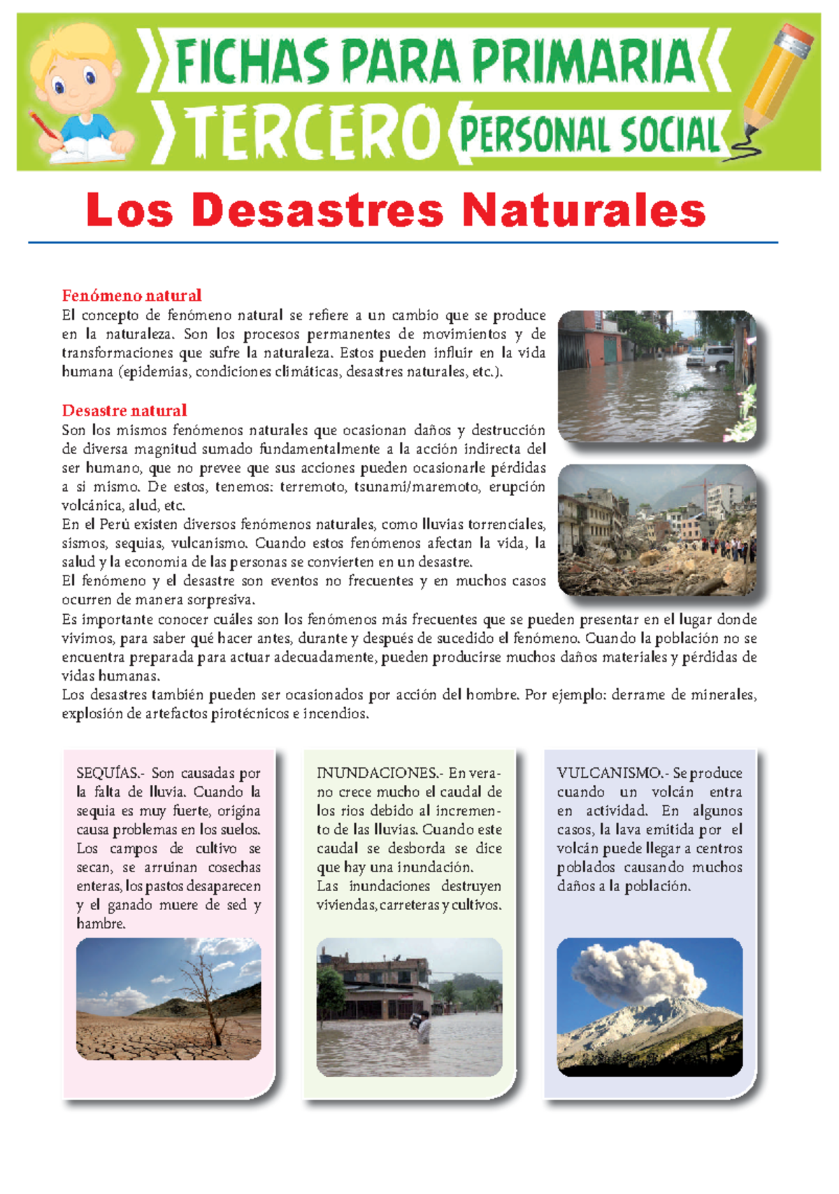 LOS Desastres Naturales - SEQUÍAS.- Son causadas por la falta de lluvia ...
