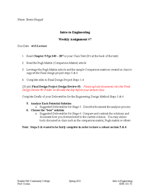 Intro to Engineering Homework 8 done - Page 1 of 2 Name