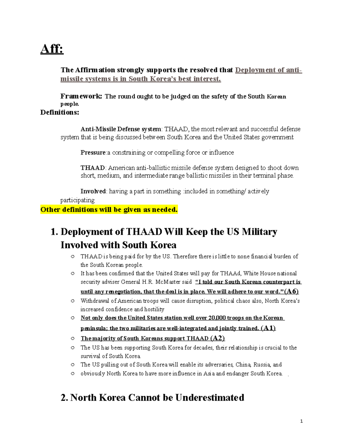 Annie and Kelsie's PF Aff and Neg - Aff: The Affirmation strongly ...