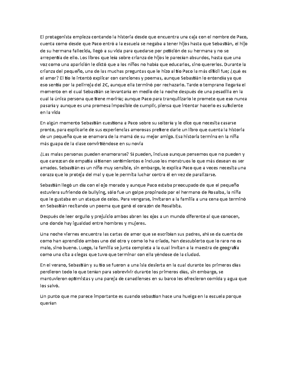 Corazonadas RESUMEN LIBRO BENITO TAIBO - El protagonista empieza ...