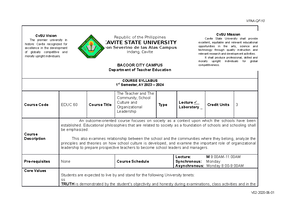 EDUC-60 - Lesson 2 - Module 2 SOCIETY AS FOUNDATION OF SCHOOLS AND ...