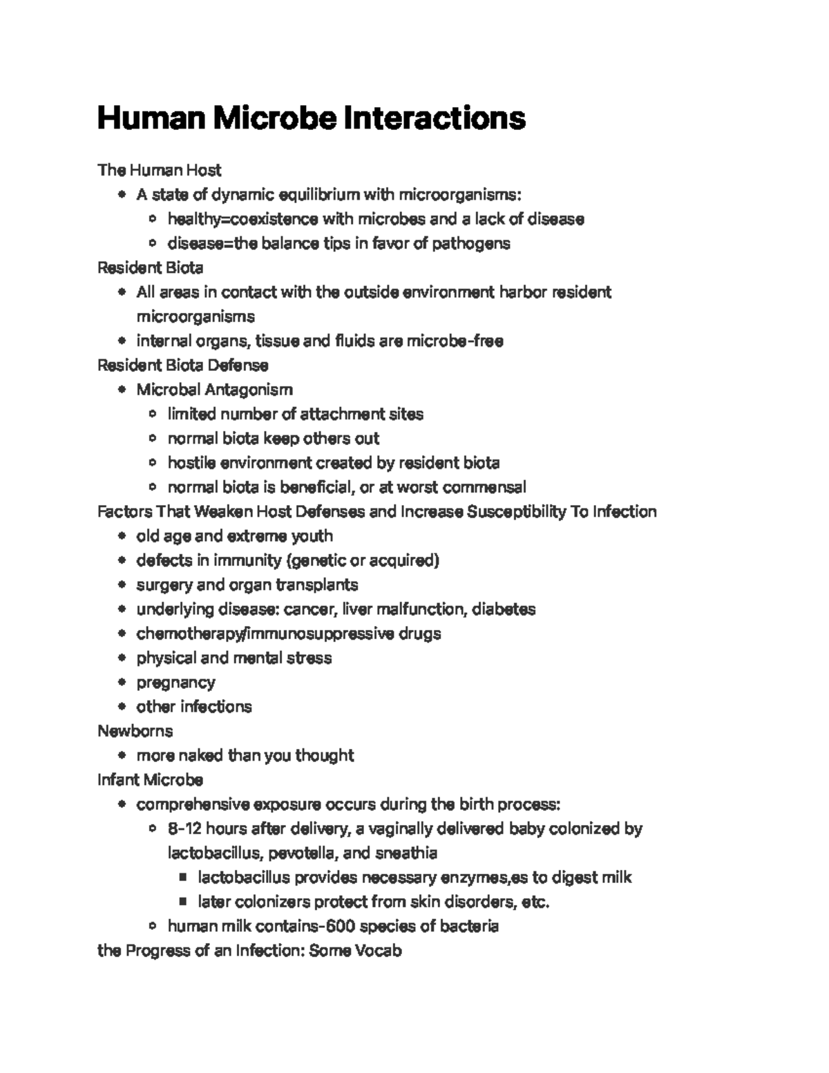 Human Microbe Interactions - H u m a n M i c ro b e I n te ra c t i o n ...
