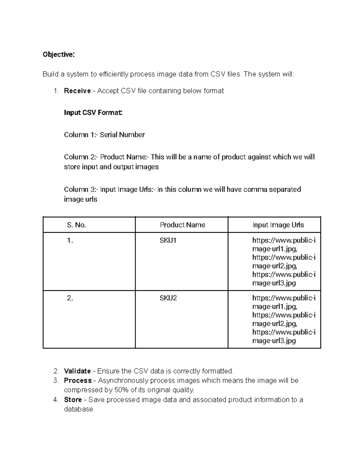 SDE 1 Assignment Backend - Objective: Build a system to efficiently ... SDE 1 Assignment Backend - Objective: Build a system to efficiently ...