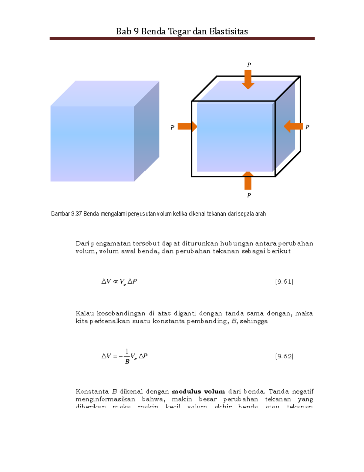 Catatan Fisika (54) - P P P P Gambar 9 Benda mengalami penyusutan volum ...