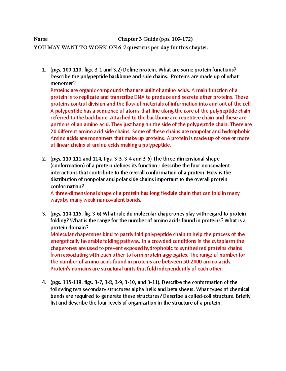 BIO-333 CH3 Guide-SM - BIO-333 CH3 Study Guide - Name ...