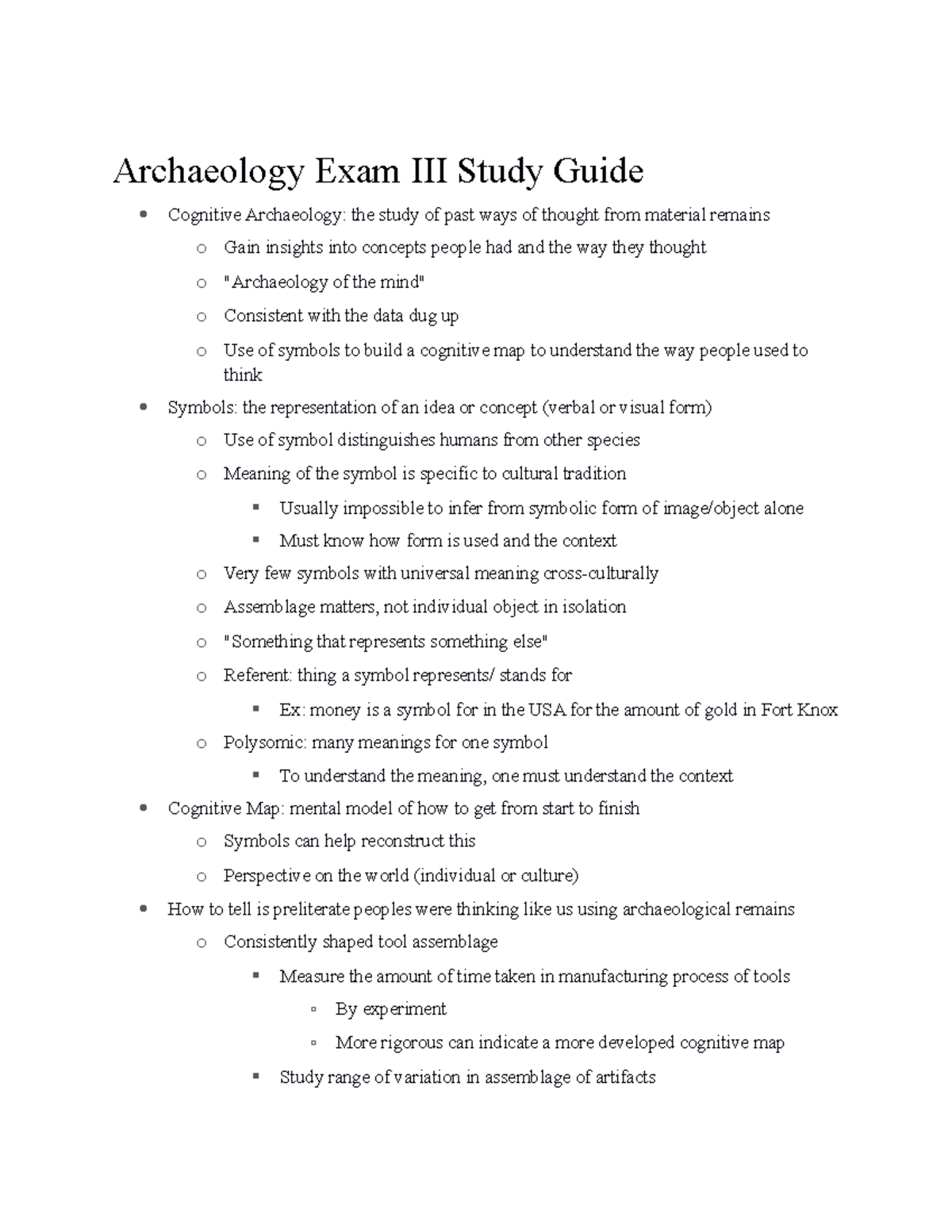 Archaeology Exam III Study Guide - Practical use If item is used on an ...