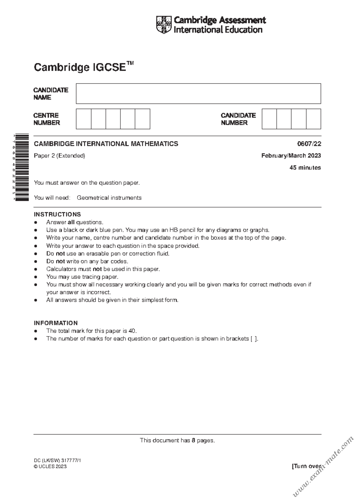 0607 m23 qp 22 - ffkydykcfm - This document has 8 pages. [Turn over ...