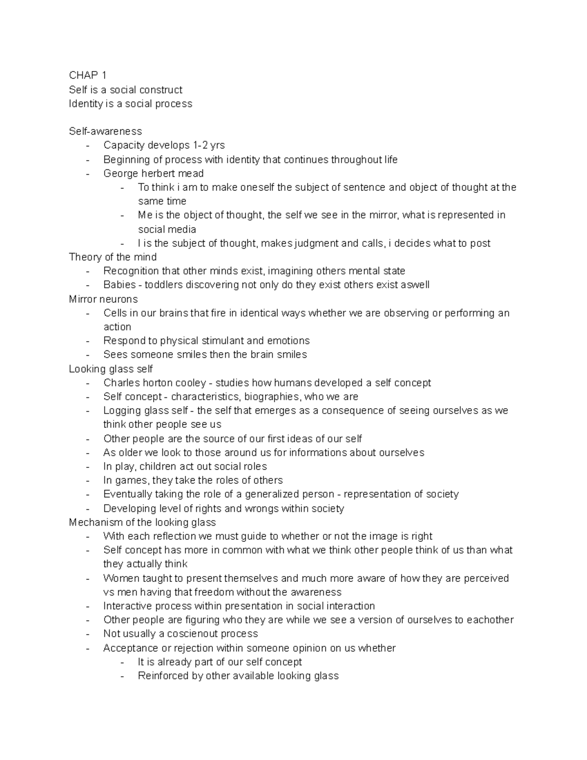 SOC 8 30 22 - Intro to sociology lecture notes for chapter 1. - CHAP 1 ...