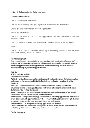 Lecture - Understanding the Digital Landscape - .. a comprehensive ...