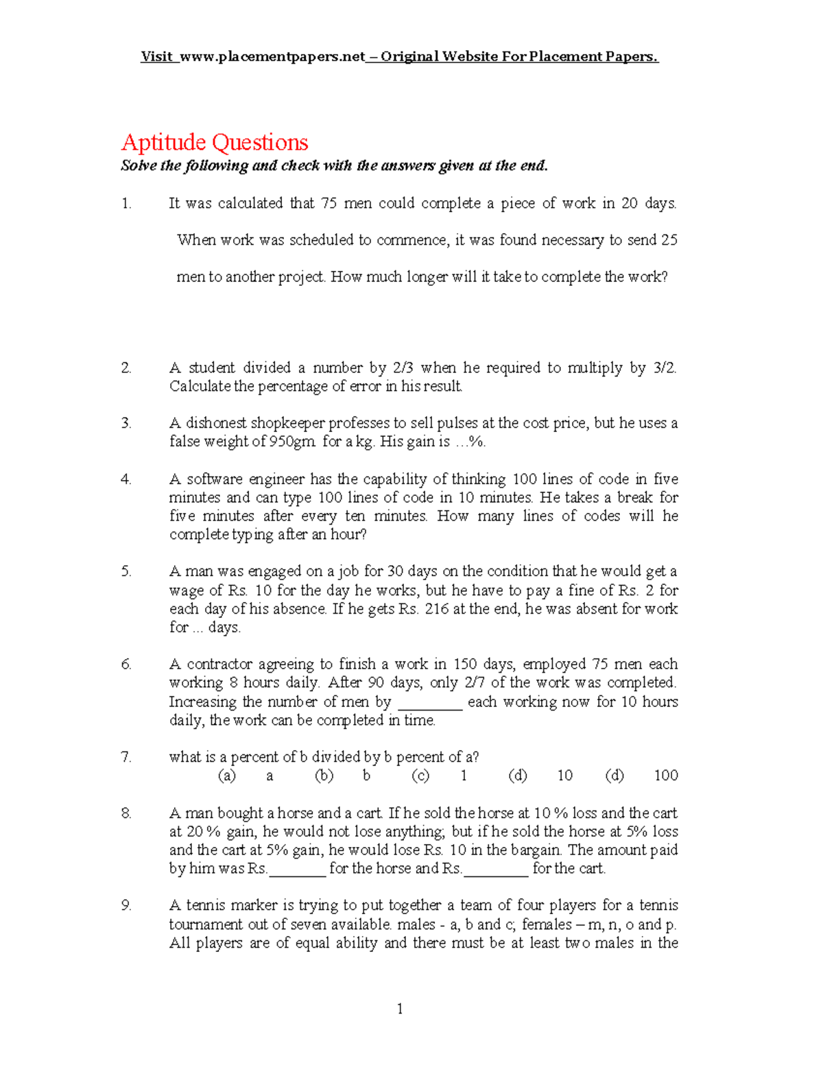 Aptitude-Test-Paper- Combination Common - A Aptitude Questions Solve ...