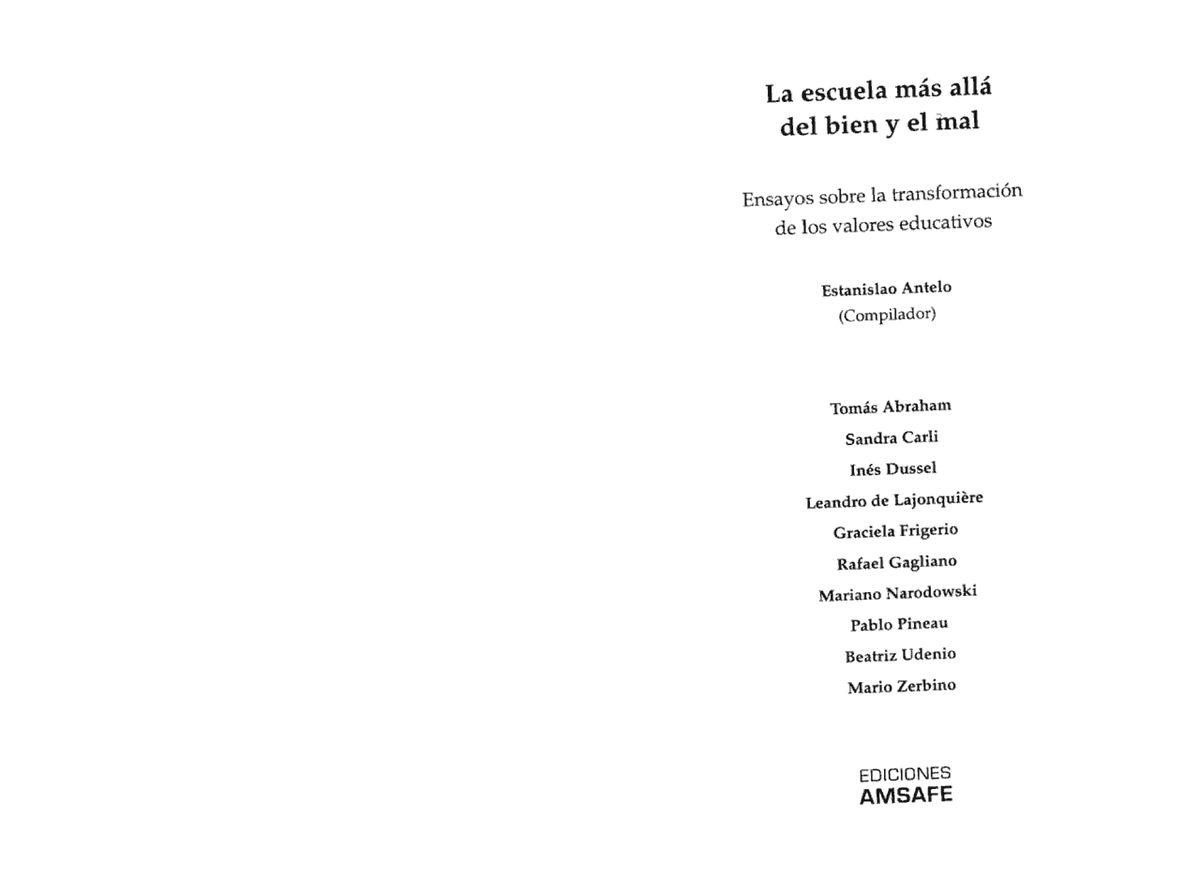 Dussell - texto - La escuela más allá del bien y el mal Ensayos sobre ...