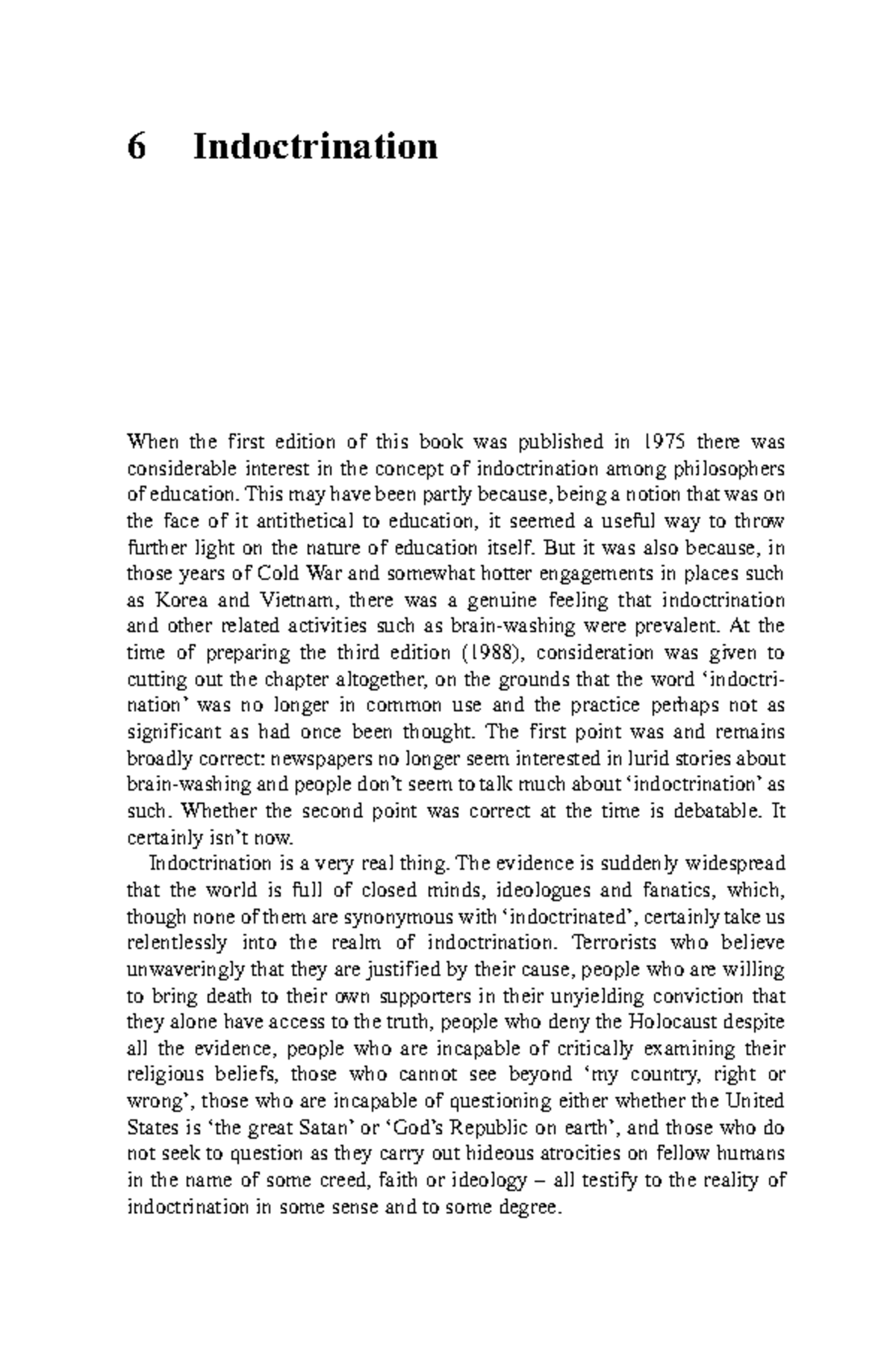 Indoctrination by Barrow and Woods - When the first edition of this ...