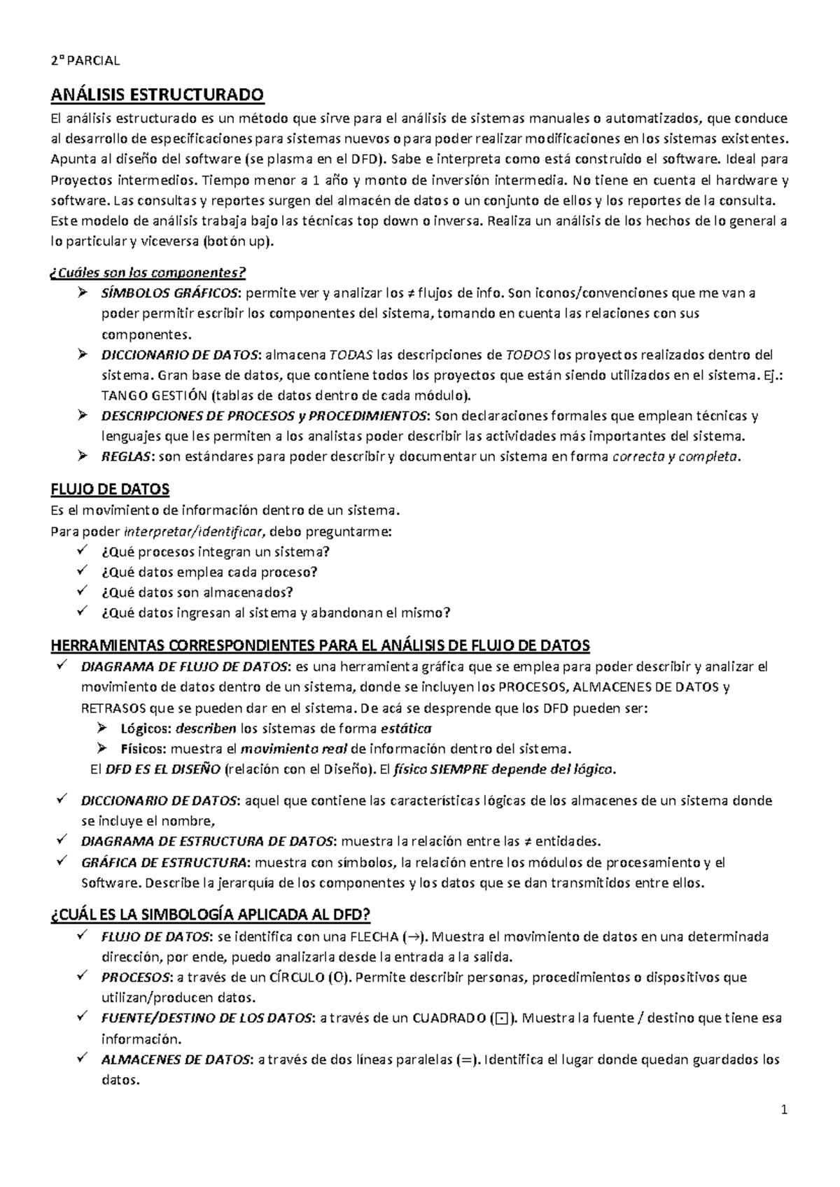 2do parcial - Resumen completo de la 2° parte de Sistemas de Información. - 2° PARCIAL ANÁLISIS ...