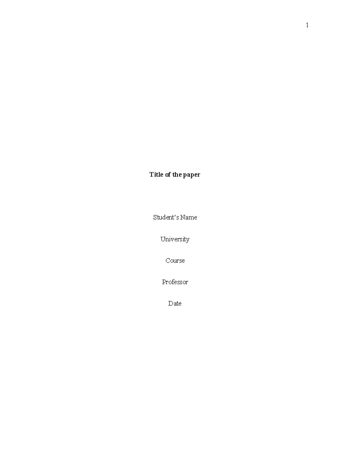 Review Paper.docx - Title of the paper Student’s Name University Course ...