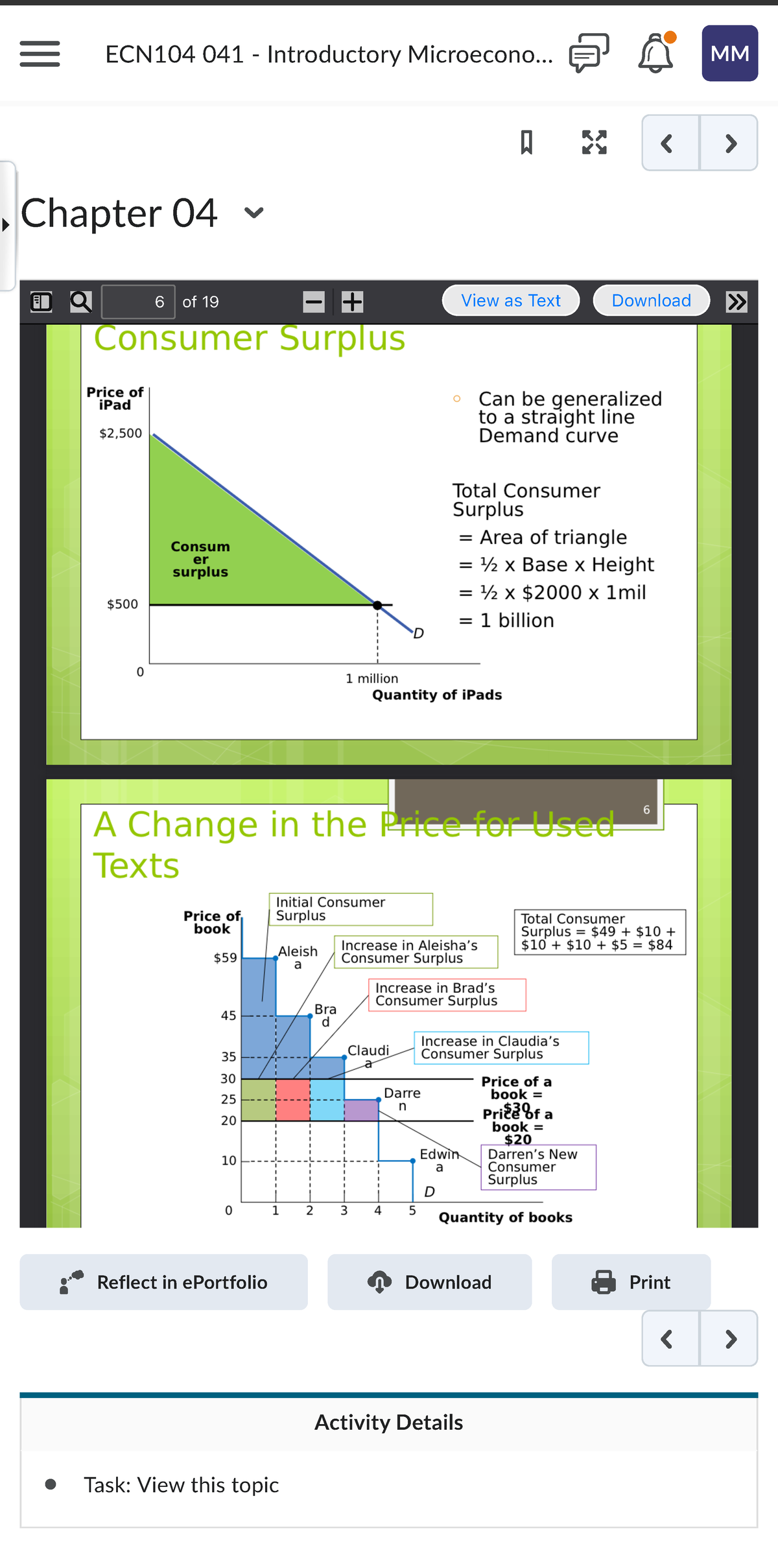 Chapter 04 - ECN104 041 - Introductory Microeconomics - F2023 - Reflect in ePortfolio Download ...