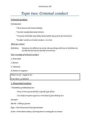 Unlawfulness Notes including cases summaries - LAWS 2014 - Wits ...