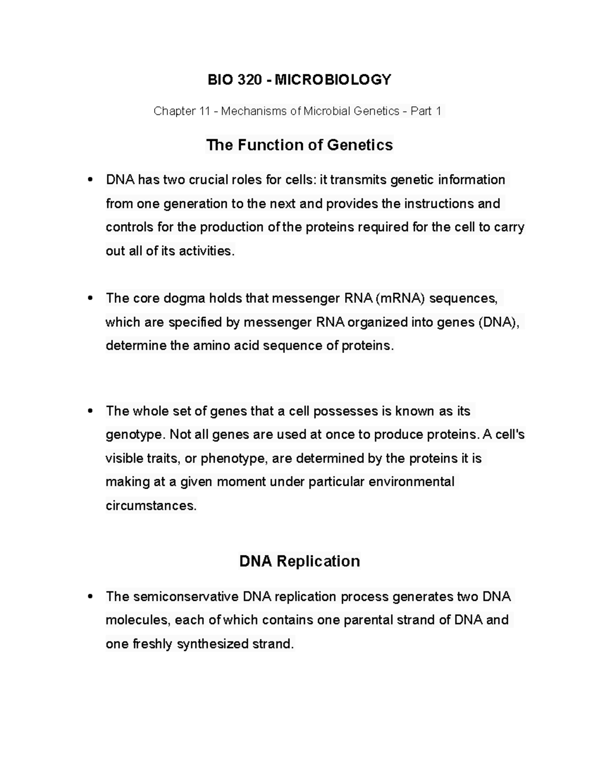 BIOL 320 Chapter 11 - BIO 320 - MICROBIOLOGY Chapter 11 - Mechanisms of ...