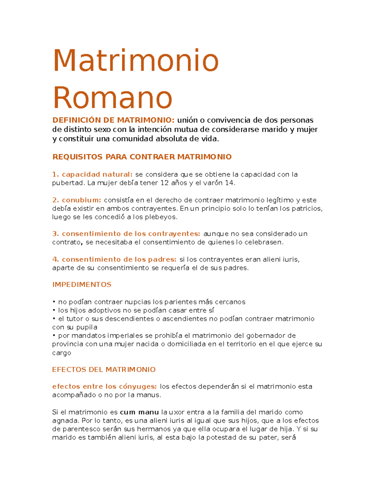 Matrimonio Romano - REQUISITOS PARA CONTRAER MATRIMONIO 1. capacidad ...