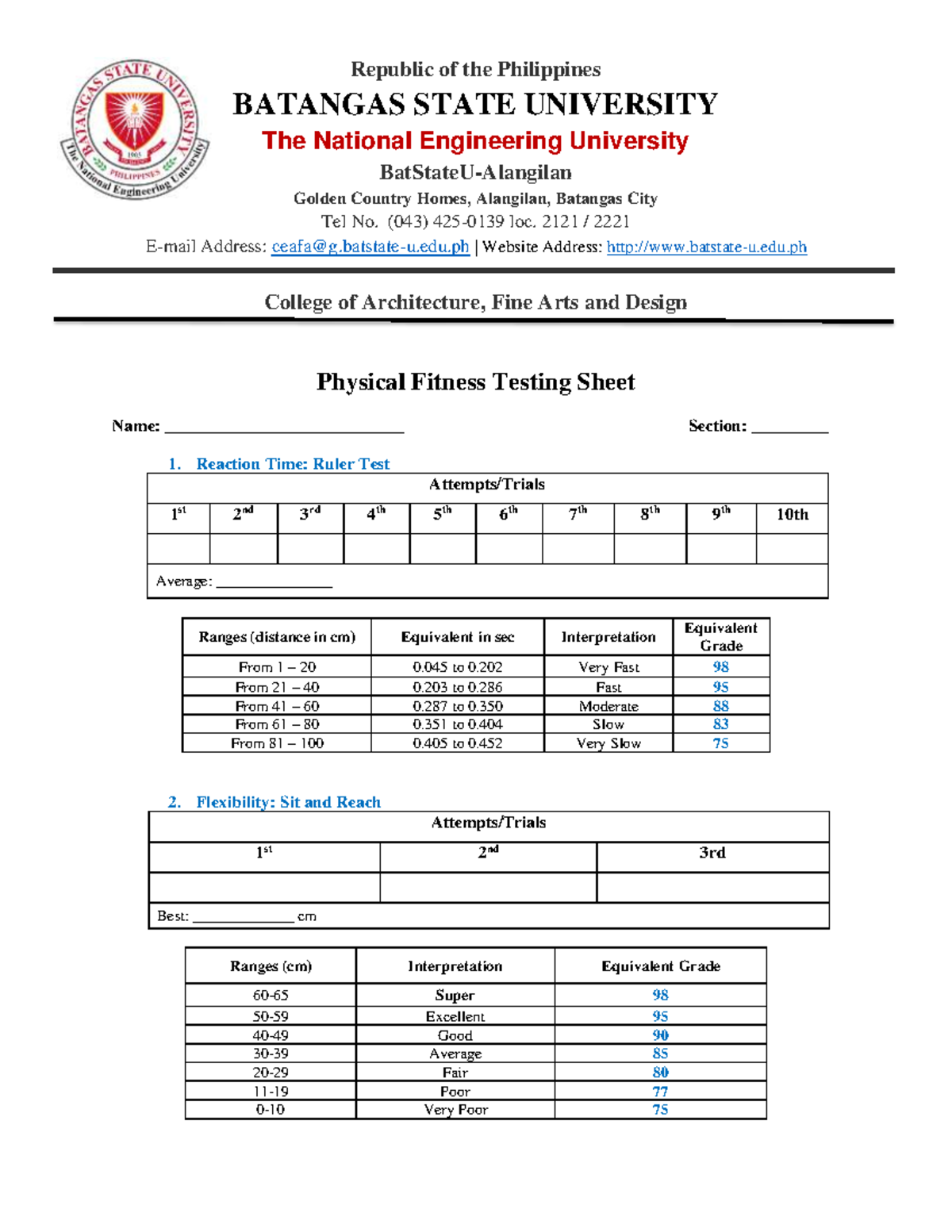 Physical- Fitness- Testing- Sheet Midterms-PE101 - BATANGAS STATE ...
