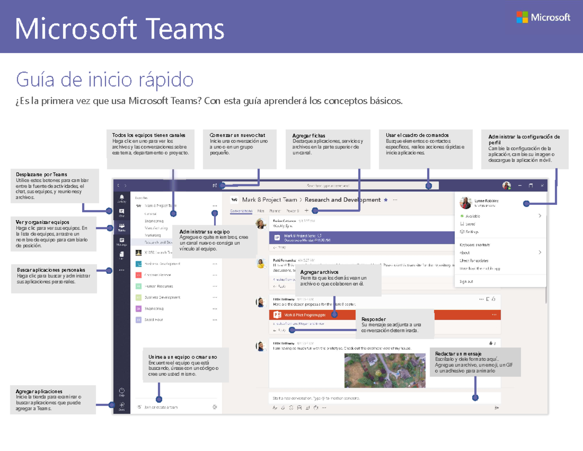 Teams QS - Guía de inicio rápido ¿Es la primera vez que usa Microsoft ...