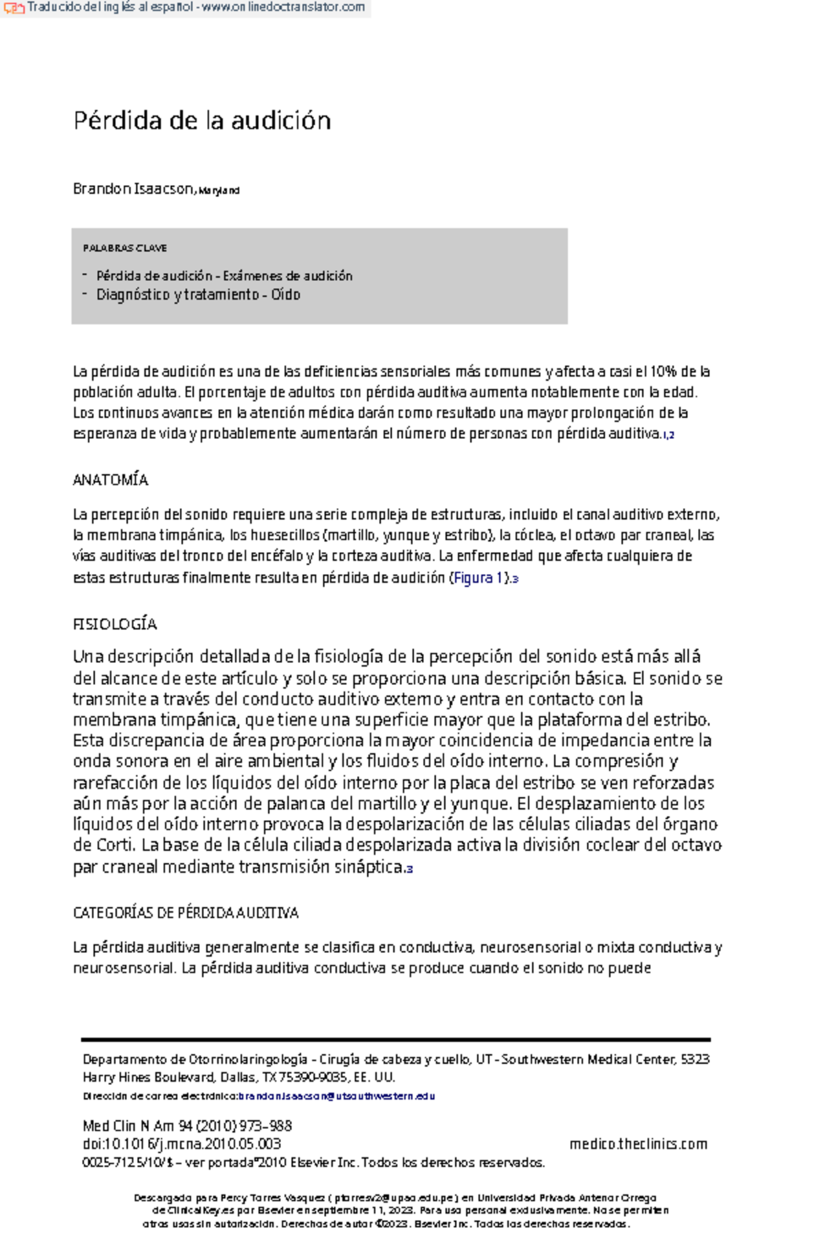 S3 - Oido - audicion - sdfwfwef - Pérdida de la audición Brandon ...