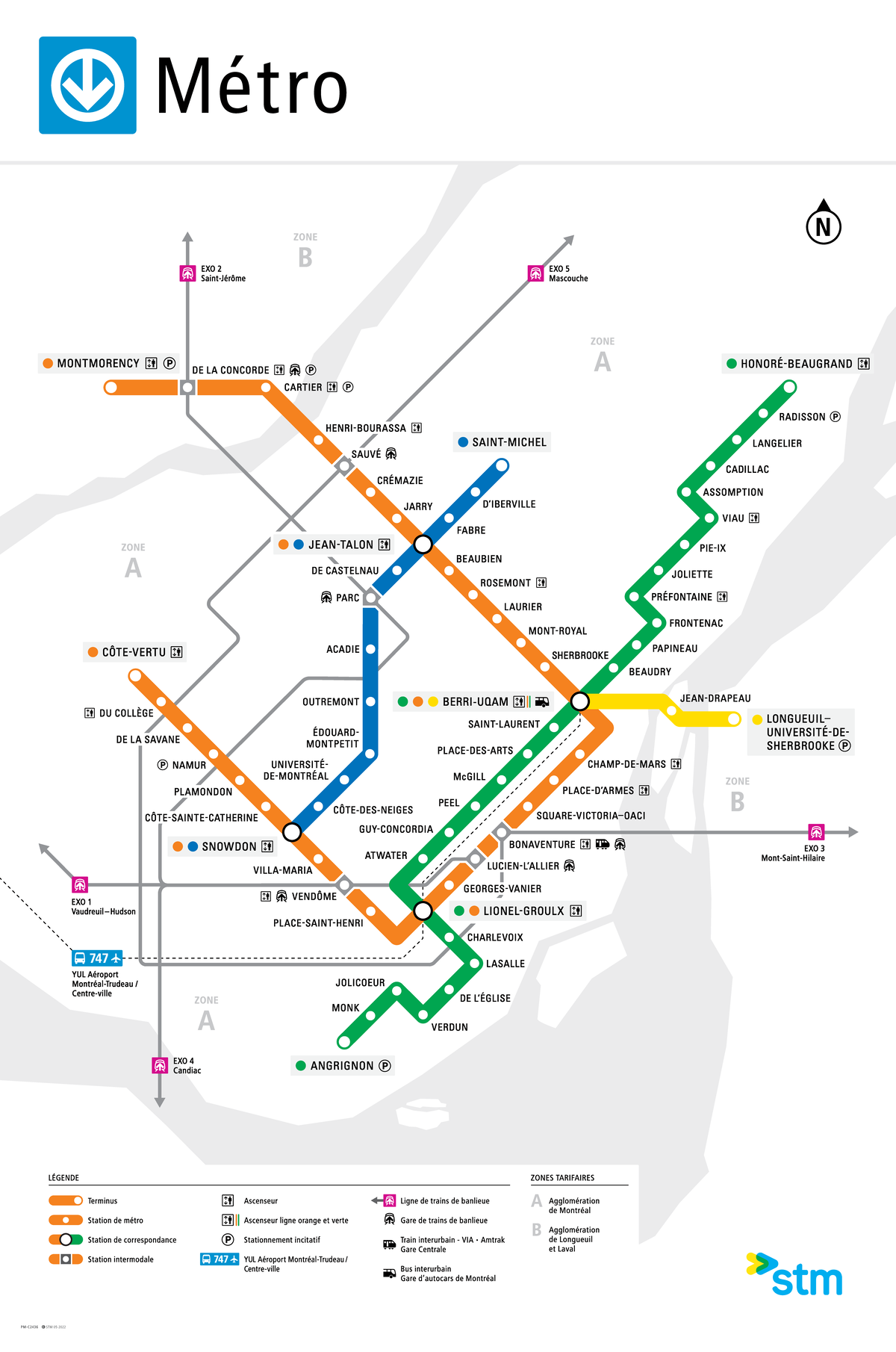 Metro Montreal - plan - Ecn 1350 - Mét ro STM 05- - Studocu