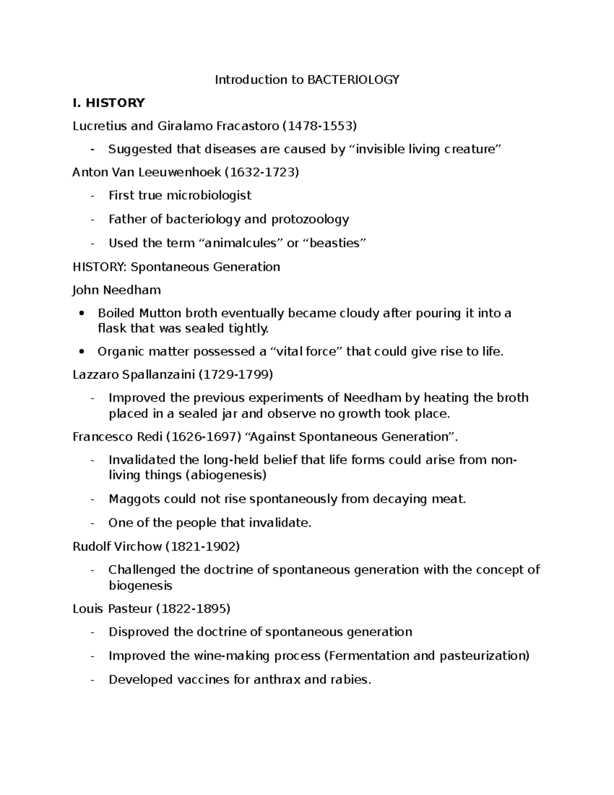 Bacteriology - Introduction to Bacteriology - Introduction to ...