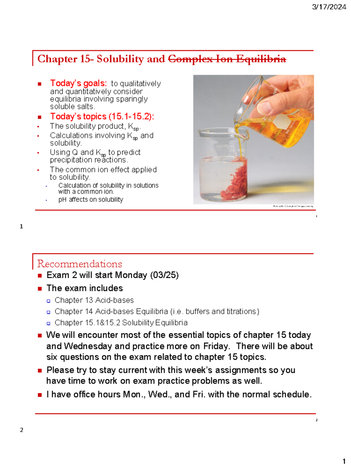 +Solubility+Calculations - 1 Chapter 15- Solubility and Complex Ion ...